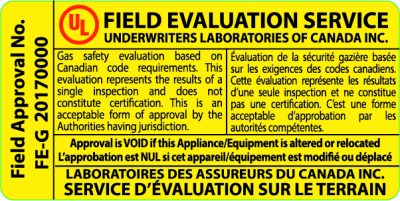 Field Evaluations for Gas-fired Equipment - B149.3 Gas Code | UL ...